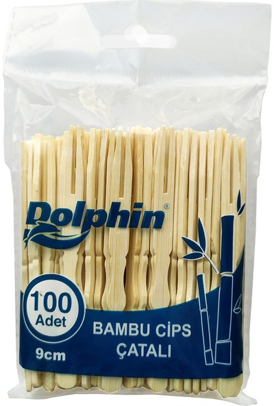 Kullan At Market Dolphin Bambu Cips Çatalı 9cm 100LÜ