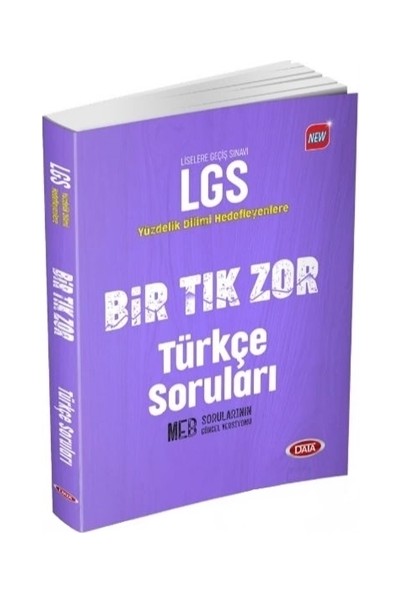 Data Yayınları LGS Bir Tık Zor Türkçe Soruları Data Yayınları LGS Bir Tık Zor Türkçe Soruları