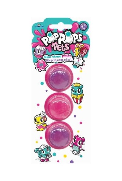 Pop Pops Pets 3'lü Slime Paket Pop Pops Pets 3'lü Slime Paket
