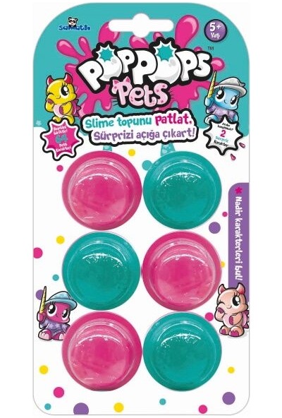 Pop Pops Pets 6'lı Slime Paket Pop Pops Pets 6'lı Slime Paket