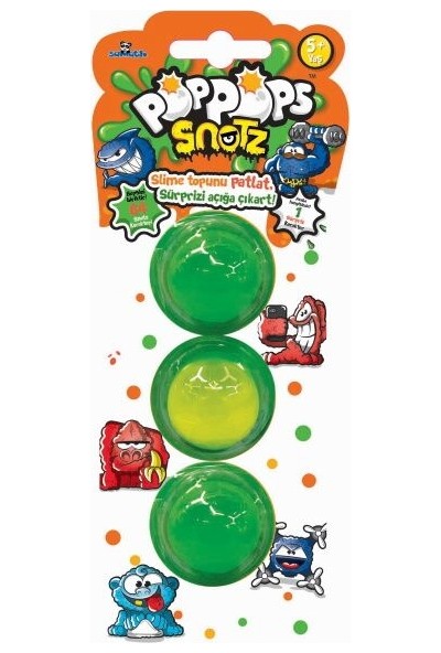 Pop Pops Snotz 3'lü Slime Paket Pop Pops Snotz 3'lü Slime Paket