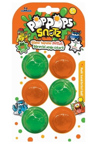Pop Pops Snotz 6'lı Slime Paket Pop Pops Snotz 6'lı Slime Paket