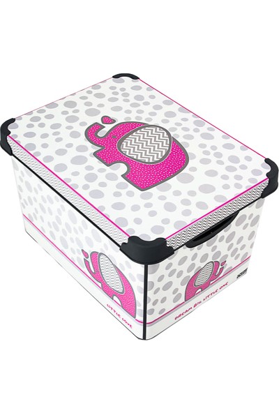 Qutu Style Box Elephant Dekoratif Kutu - 20 Litre Qutu Style Box Elephant Dekoratif Kutu - 20 Litre