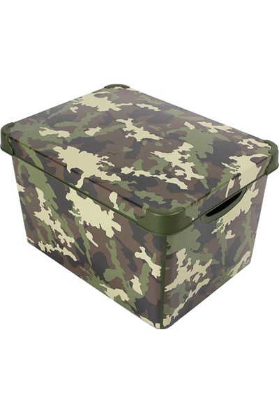 Qutu Style Box Camouflage Dekoratif Kutu - 20 Litre Qutu Style Box Camouflage Dekoratif Kutu - 20 Litre