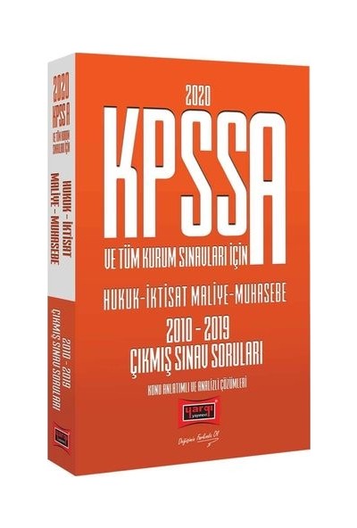 Yargı Yayınevi 2020 KPSS A Grubu ve Tüm Kurum Sınavları İçin Hukuk-İktisat-Maliye-Muhasebe 2010-2019 Çıkmış Sınav Soruları Yargı Yayınevi 2020 KPSS A Grubu ve Tüm Kurum Sınavları İçin Hukuk-İktisat-Maliye-Muhasebe 2010-2019 Çıkmış Sınav Soruları