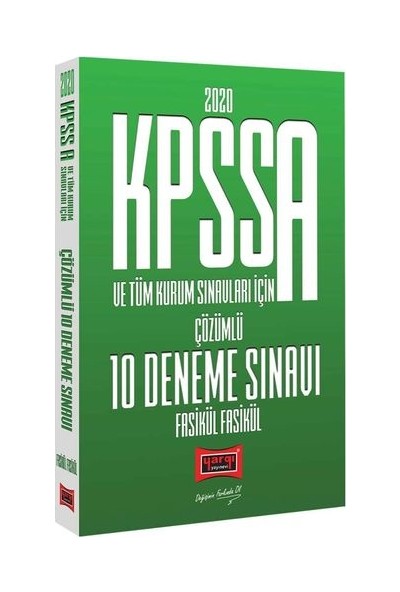 Yargı Yayınevi 2020 KPSS A Grubu ve Tüm Kurum Sınavları İçin Çözümlü 10 Fasikül Deneme Sınavı Yargı Yayınevi 2020 KPSS A Grubu ve Tüm Kurum Sınavları İçin Çözümlü 10 Fasikül Deneme Sınavı
