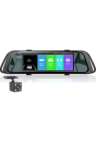 Novatek NT720-32GB Hafıza 7 inç Dokunmatik IPS Ekran Full HD İnce Tasarım Dikiz Aynalı Çift Yön Araç Kamerası Novatek NT720-32GB Hafıza 7 inç Dokunmatik IPS Ekran Full HD İnce Tasarım Dikiz Aynalı Çift Yön Araç Kamerası