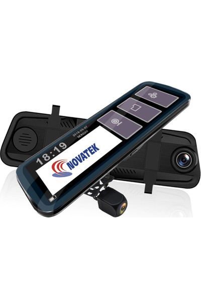 Novatek NT910 10 inç Dokunmatik 2.5D Kavisli IPS Tam Ekran 128GB Kart Destekli Stream Media Sürgülü Slim Tip Dikiz Aynalı Araç Kamerası Novatek NT910 10 inç Dokunmatik 2.5D Kavisli IPS Tam Ekran 128GB Kart Destekli Stream Media Sürgülü Slim Tip Dikiz Aynalı Araç Kamerası