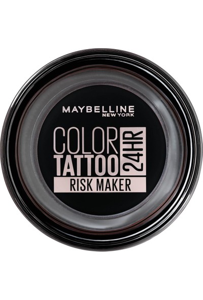 Maybelline New York Color Tattoo 24Hr Krem Göz Farı - 190 Risk Maker-Siyah Maybelline New York Color Tattoo 24Hr Krem Göz Farı - 190 Risk Maker-Siyah