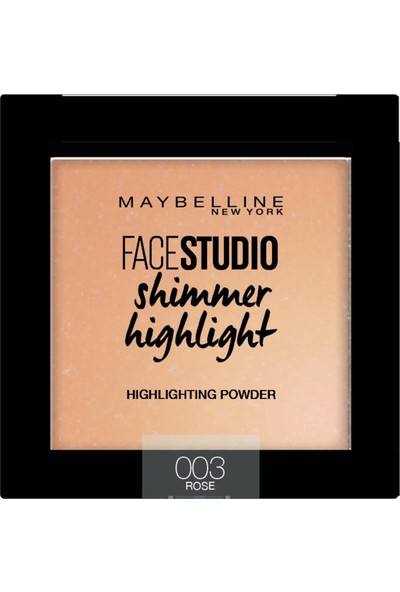 Maybellıne New York Face Studıo Shımmer Hıghlıght Aydınlatıcı - 003 Rose Maybellıne New York Face Studıo Shımmer Hıghlıght Aydınlatıcı - 003 Rose