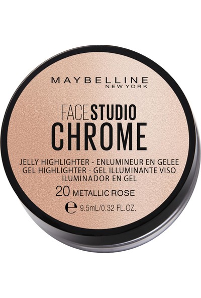 Maybellıne New York Face Studıo Chrome Jel Aydınlatıcı -20 Metallıc Rose Maybellıne New York Face Studıo Chrome Jel Aydınlatıcı -20 Metallıc Rose