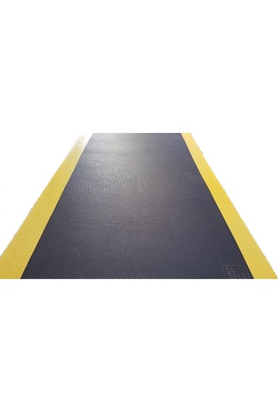 Tuncel Teknik İzole Halı - Yalıtan Paspas 60 cm x 2 mm 10 Kv İkaz Şeritli -Siyah Tuncel Teknik İzole Halı - Yalıtan Paspas 60 cm x 2 mm 10 Kv İkaz Şeritli -Siyah