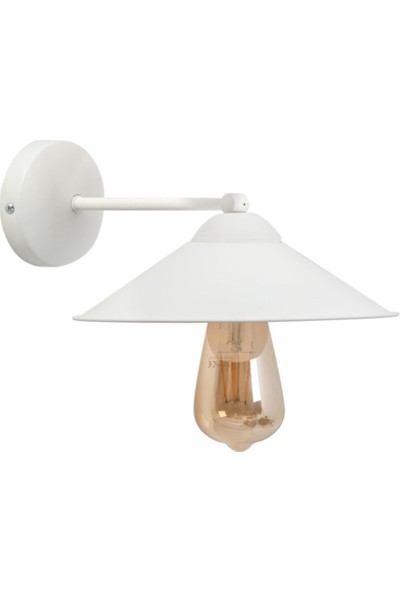 Mylight Retro Aplik Beyaz Başlık