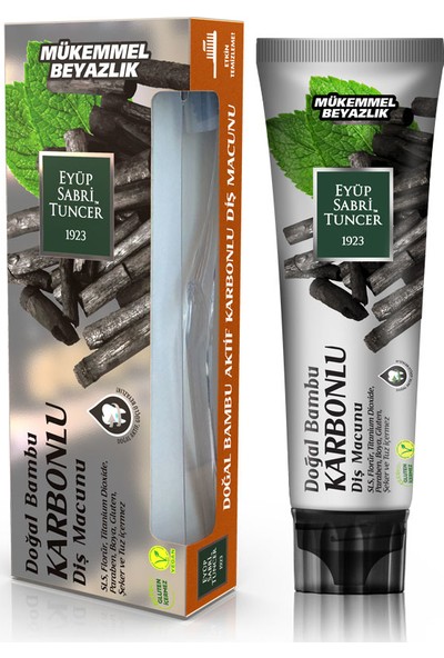 Eyüp Sabri Tuncer Doğal Aktif Bambu Karbonlu Diş Macunu 75 ml Eyüp Sabri Tuncer Doğal Aktif Bambu Karbonlu Diş Macunu 75 ml