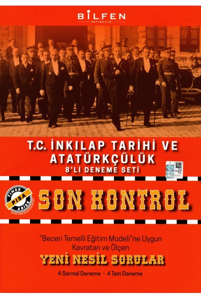 Bilfen Yayıncılık 8.Sınıf T.C. İnkılap Tarihi Ve Atatürkçülük Son Kontrol 8'Li Deneme Bilfen Yayıncılık 8.Sınıf T.C. İnkılap Tarihi Ve Atatürkçülük Son Kontrol 8'Li Deneme