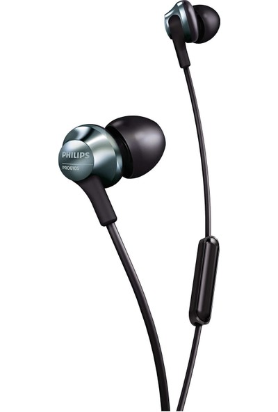 Philips PRO6105BK Kablolu Kulak İçi Mikrofonlu Kulaklık – Siyah