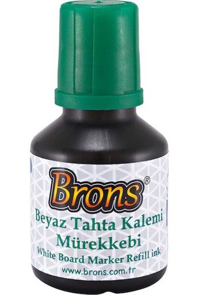 Brons Tahta Kalemi Mürekkebi 30 cc Yeşil BR-362 Brons Tahta Kalemi Mürekkebi 30 cc Yeşil BR-362