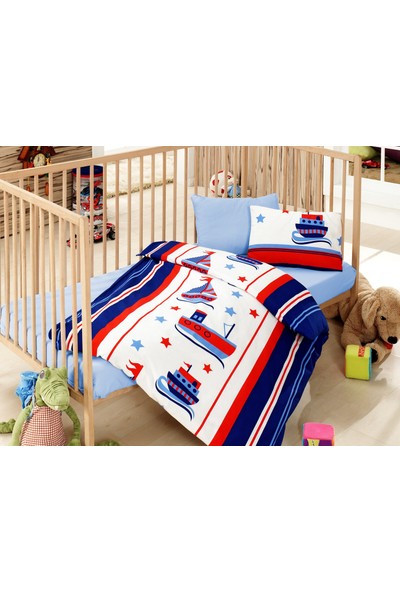 Cotton Box Bebek Nevresim Takımı Denizci Mavi Cotton Box Bebek Nevresim Takımı Denizci Mavi