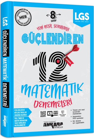 Ankara Yayıncılık 8. Sınıf Matematik 12 Güçlendiren Deneme
