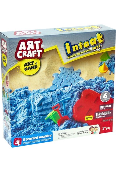 Art Craft Inşaat Kinetik Kum Seti 500gr Art Craft Inşaat Kinetik Kum Seti 500gr