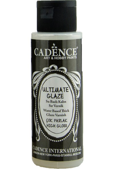 Cadence Ultimate Glaze Su Bazlı Sır Vernik 70 ml.