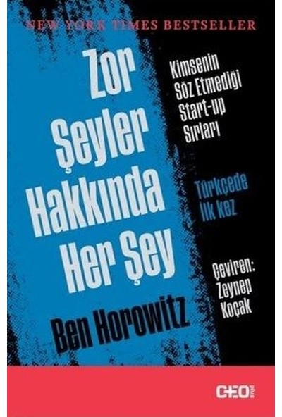 Zor Şeyler Hakkında Her Şey - Ben Horowıtz