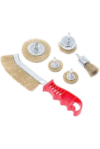 Forsage Tel Fırçe Seti 6 Parça Paslanmaz Çelik
