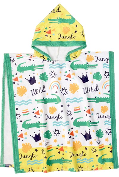 Hamur Plaj Havlusu Çocuk Panço Jungle