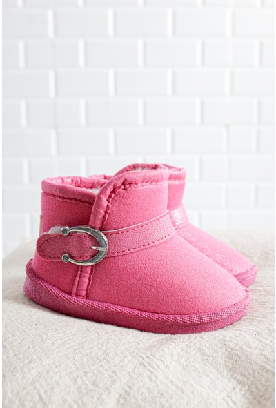 Gezer TRC22-3004 Günlük Fuşya Çocuk Ev İçi Kürklü Panduf