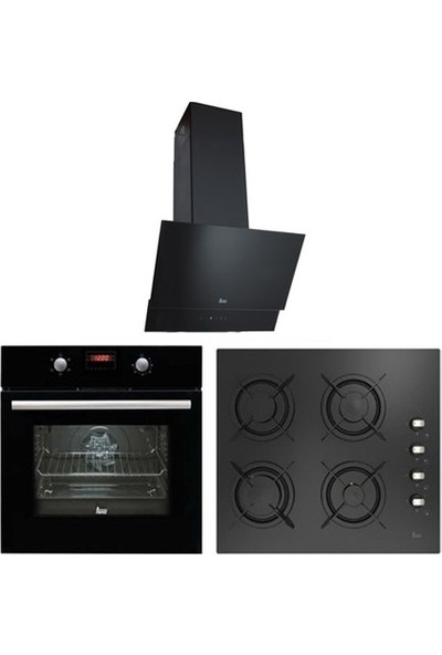 Teka Chef 3 Ankastre Set (HAK 625 N Fırın + HEL LUX 60 4G AI AL L Ocak + ATV 60 Davlumbaz) Teka Chef 3 Ankastre Set (HAK 625 N Fırın + HEL LUX 60 4G AI AL L Ocak + ATV 60 Davlumbaz)