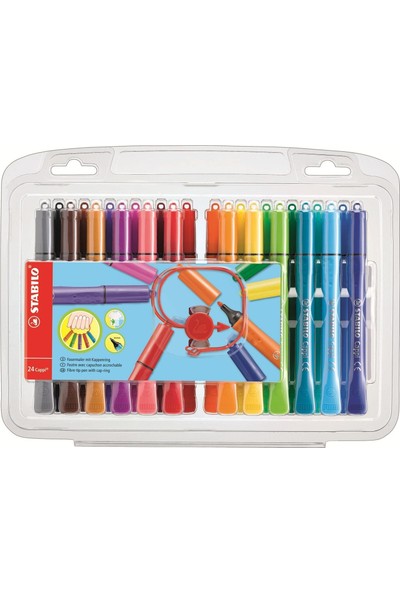 Stabilo Cappi Keçe Uçlu Kalem 24'lü Stabilo Cappi Keçe Uçlu Kalem 24'lü