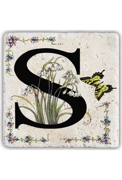 Oscar Stone Decor Harf Bardak Altlığı