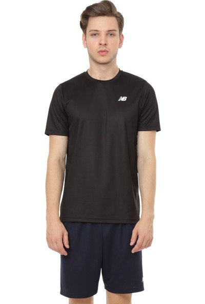 New Balance Teamwear Erkek Tişört NBTM008-BK