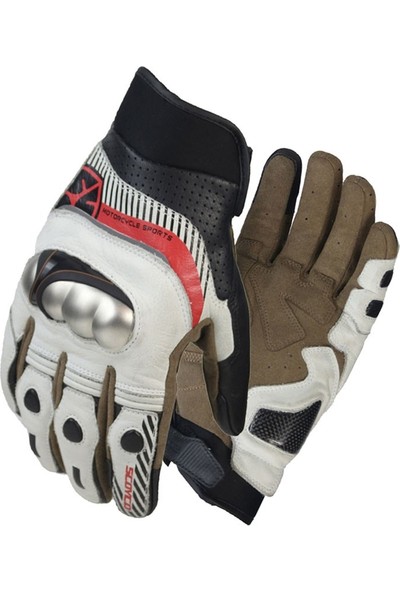 Scoyco MC60 Deri Kevlar Kaplama Dokunmatik Motosiklet Eldiveni