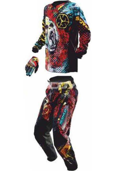 Scoyco Mx-50 Cross Set (Pantolon + Jersey+ Eldiven)