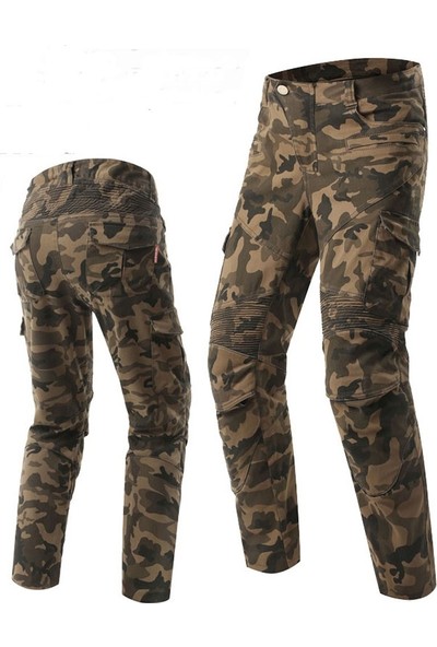Scoyco P-043 Kot Camo Motosiklet Pantolonu