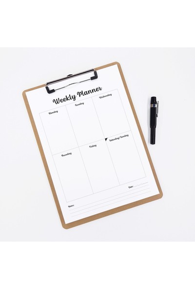Bi'aldım Sekreter Dosyalı Sümen (Haftalık Planlayıcı) A4 Boy