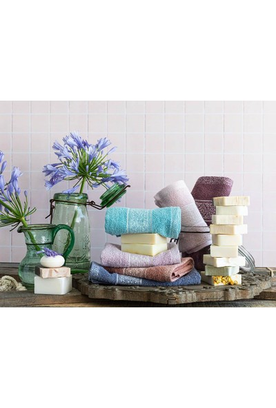 English Home Tiles Jakarlı El Havlusu 30X45 Cm Pudra Pembe English Home Tiles Jakarlı El Havlusu 30X45 Cm Pudra Pembe