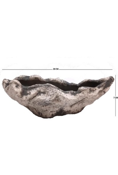 Palmiye Yerli Dekoratif Kayık Saksı