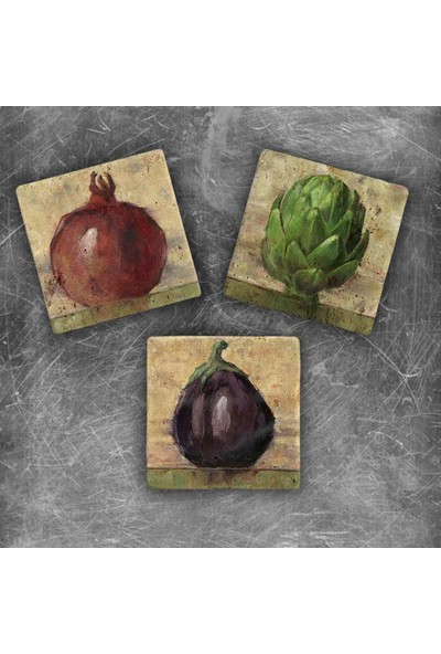Oscar Stone Decor Doğaltaş Magnet - 3'lü Set Oscar Stone Decor Doğaltaş Magnet - 3'lü Set
