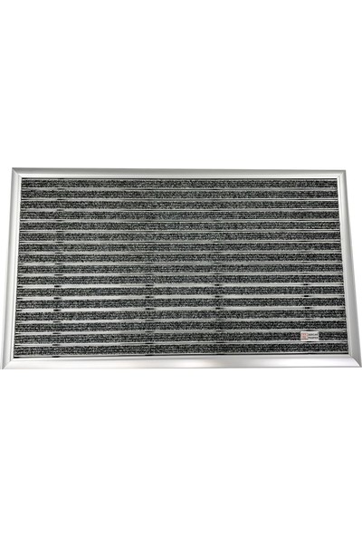 Sermat Alüminyum Çerçeveli Metal Halı Fitilli Kapı Paspası - 80 x 200 cm Gri Sermat Alüminyum Çerçeveli Metal Halı Fitilli Kapı Paspası - 80 x 200 cm Gri