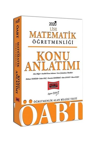 Yargı Yayınevi 2020 ÖABT Lise Matematik Öğretmenliği Konu Anlatımı - Murat Kaşlı Yargı Yayınevi 2020 ÖABT Lise Matematik Öğretmenliği Konu Anlatımı - Murat Kaşlı