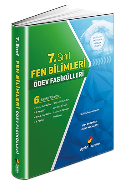 Aydın Yayınları 7.Sınıf Fen Bilimleri Ödev Fasikülleri Aydın Yayınları 7.Sınıf Fen Bilimleri Ödev Fasikülleri