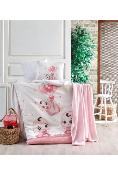Kristal Ranforce Bebek Nevresim Takımı Babies Pembe Kristal Ranforce Bebek Nevresim Takımı Babies Pembe