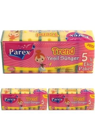 Parex Trend Klasik Sünger Oluklu 5 x 3 15 Li Parex Trend Klasik Sünger Oluklu 5 x 3 15 Li