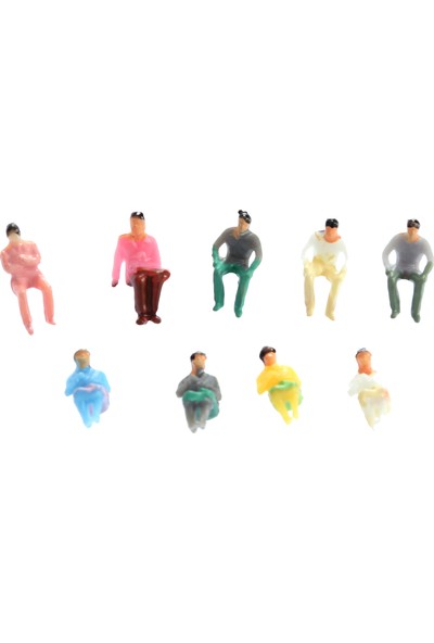 DelRey Maket Oturan İnsan Figürü 1/100 12'Li