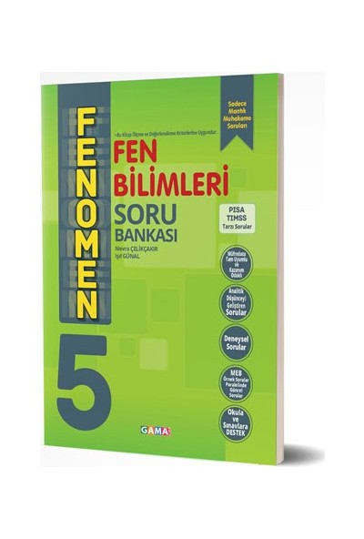Gama Yayınları 5.Sınıf Fen Fenomen Bilimleri Soru Bankası Gama Yayınları 5.Sınıf Fen Fenomen Bilimleri Soru Bankası