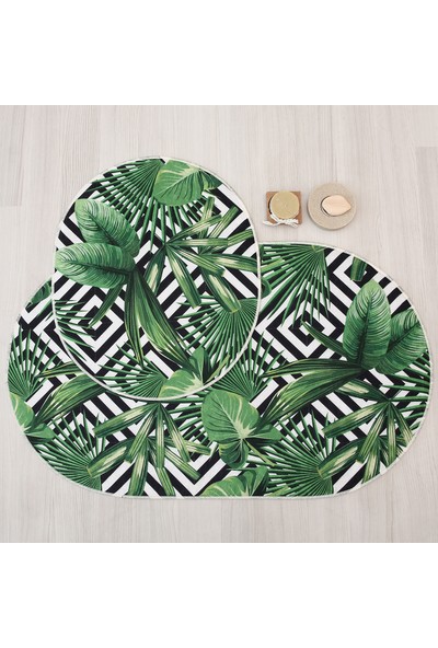 Soley Tropic 2'li Dekoratif Banyo Paspas