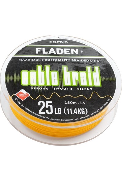 Fladen Maxximus Cable Braid 150M Sarı Misina Fladen Maxximus Cable Braid 150M Sarı Misina