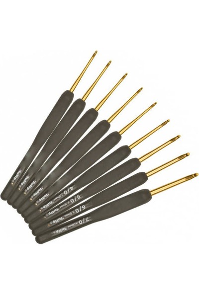 Tulip Etimo Mind Yün Tığ Seti Toplam 9 Adet Silikon Gri Saplı